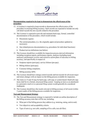 Billing Accuracy Guidelines PDF