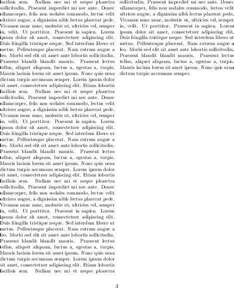 Two Column Switching From Twocolumn To Onecolumn In Latex Without Pagebreak Using Package