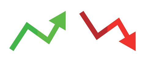 Rising And Falling Arrows Icon Set 48668594 Vector Art At Vecteezy