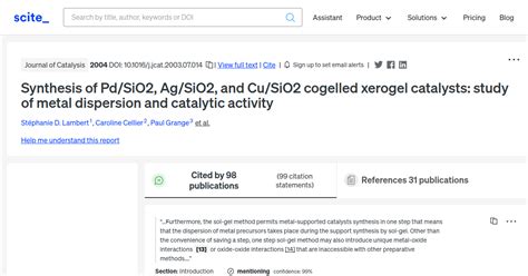 Synthesis Of Pdsio2 Agsio2 And Cusio2 Cogelled Xerogel Catalysts