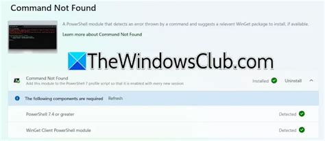 Command Not Found Detects Command Line Errors In Powershell
