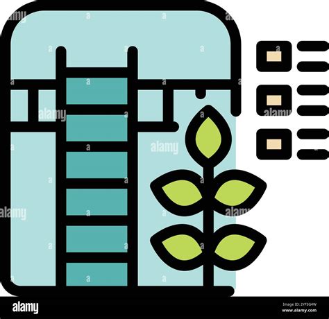Illustration Of A Smart Farm Automation System Growing Plants Using Hydroponics And Sensors To