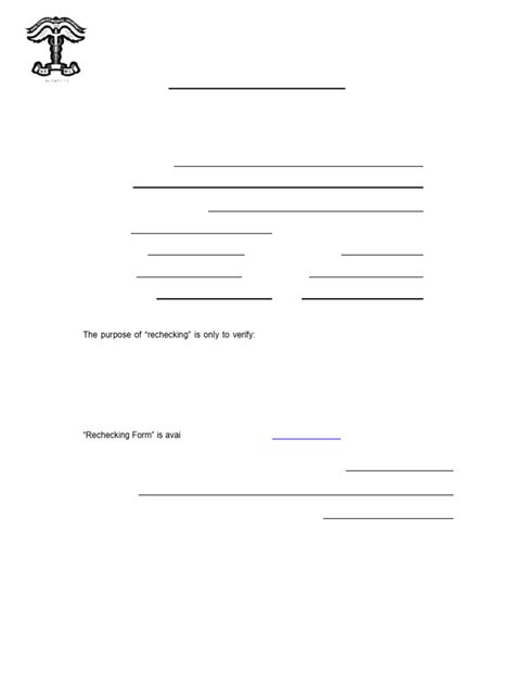 Application Form For Rechecking 20 06 16 Pdf