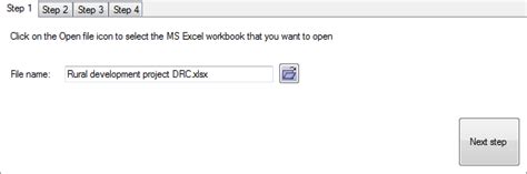Selecting The Excel Document That You Want To Import Logframer