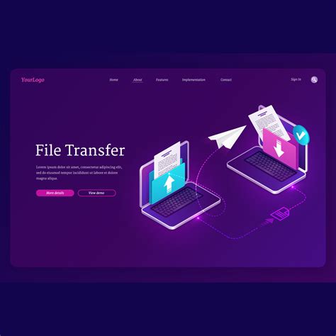 File Transfer Vector Element