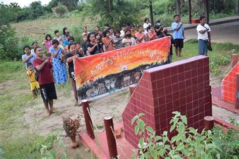 ယင်းမာပင် ဆားလင်းကြီး ရွာပေါင်းစုံ သပိတ် စစ်ကြောင်း ရဲဘော် ချမ်းမြေ့ကျော် ကျဆုံးခြင်း ၁ နှစ် ၅ လ