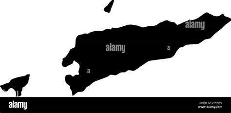 A Contour Map Of Timor Leste Vector Graphic Illustration On A