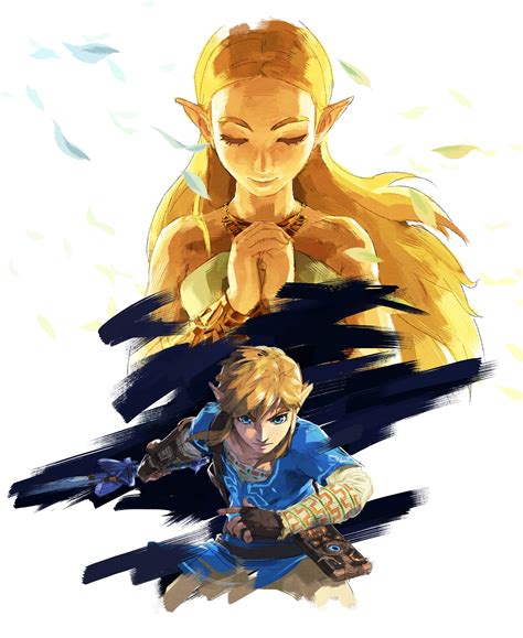 Link And Princess Zelda The Legend Of Zelda And More Danbooru