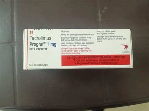 Tacrolimus Prograf 1mg Hard Capsules At Rs 413box Pangraf Capsule In