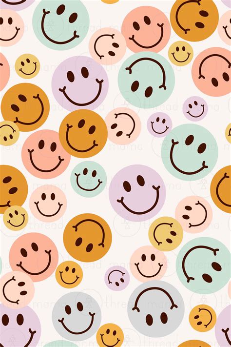 Smiley Face Collection Background Patterns