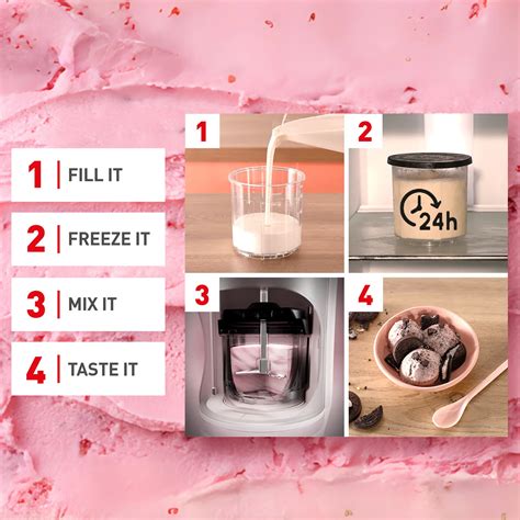 Tefal Dolci Rise Ice Cream Maker With Bonus Nesquik Tins