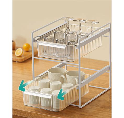 주방선반·정리대 완벽정리 부드러운 슬라이딩 선반 싱크대 하부장 정리 주방선반 2단 오늘의집 쇼핑