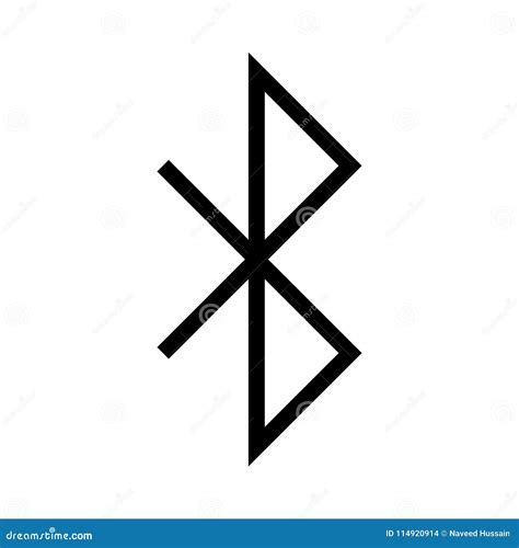 Bluetooth Vector Line Icon Editorial Stock Image Illustration Of Multitasking 114920914