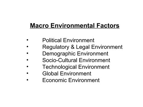 Macro Factors Ppt