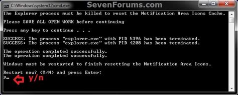 Notification Area Icons Reset Tutorials
