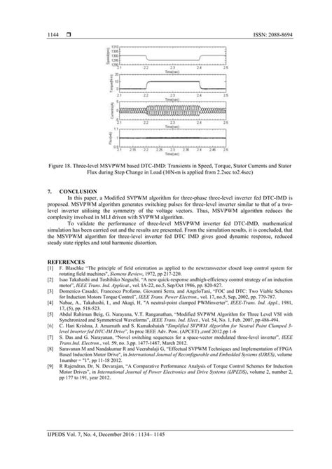 modified svpwm algorithm for 3 level inverter fed dtc induction motor drive pdf
