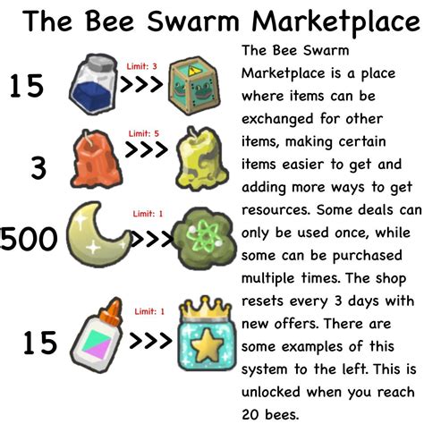 Bee Swarm Item Marketplace Concept R Beeswarmsimulator