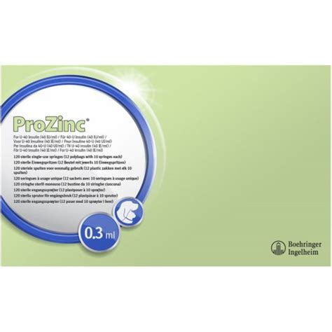 Prozinc U 40 03ml Insulin Syringes 120s