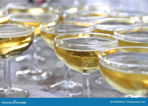 Coupe Glasses Of Champagne Stock Image Image Of Wineglass 46284543