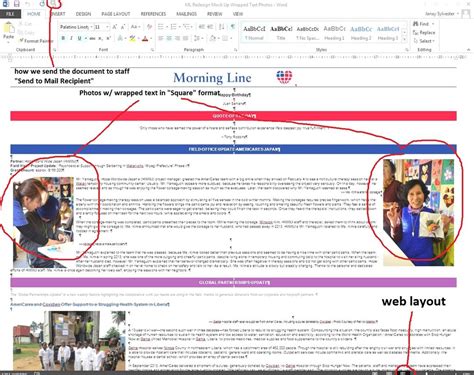 How To Send Word Document Directly In Email W Text Wrapped Photos Microsoft Community