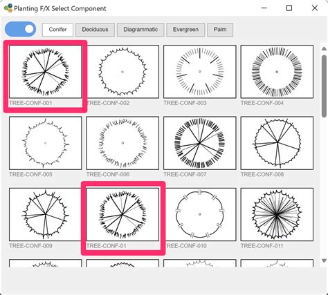 Duplicate Trees And Shrubs In Symbol Selection Window And Missing Families Using Our Planting