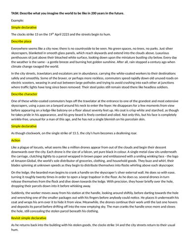 Paper 1 Q5 Example Response Future World In 200 Years Teaching