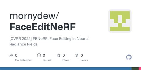 Github Mornydewfaceeditnerf Cvpr 2022 Fenerf Face Editing In