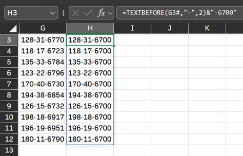 Excel Replacing Last Four Digits In A Set Of Numbers That Are