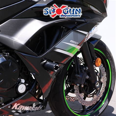 Ninja 650 17 25 No Cut Black Pa2 Frame Sliders