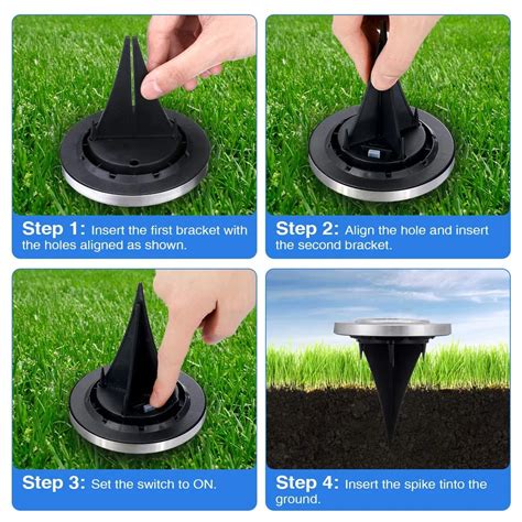 Наружные садовые фонари на солнечной батарее 8 светодиодный водонепроницаемые подсветка для