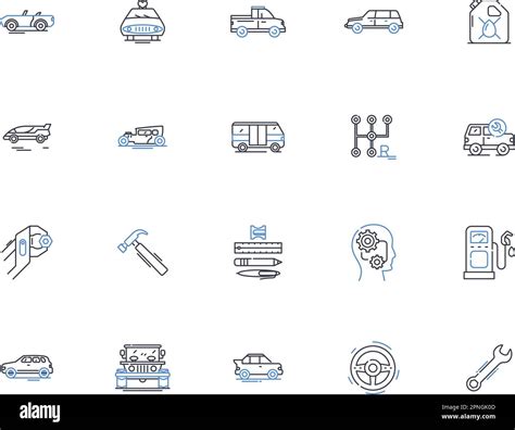Information Desk Line Icons Collection Assistance Help Inquiry Reception Clerical Guidance