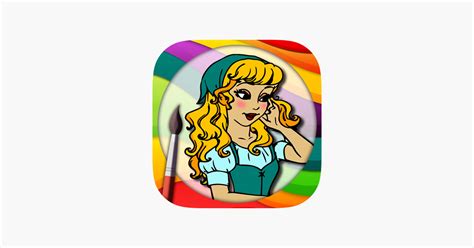 ‎app Store에서 제공하는 신데렐라 색칠하기 책 And 어린이를위한 고전 동화 페인트