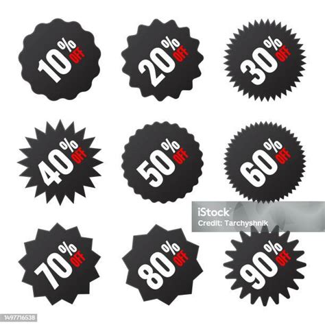 가격표 수집 특별 행사 또는 쇼핑 할인 레이블 검은 색 소매 종이 스티커로 변했습니다 판촉 판매 배지 벡터 그림 0명에 대한 스톡 벡터 아트 및 기타 이미지 Istock