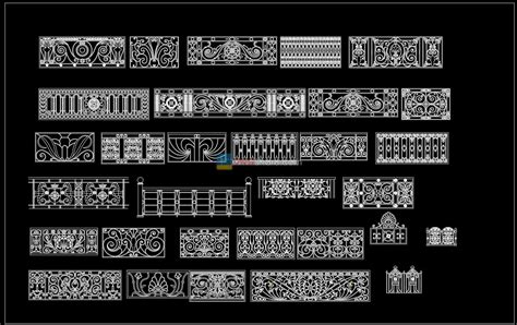 railing archives free cad blocks download dwg models for architects designers engineers
