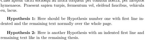 Indentation Indent Only First Line Of Newtheorem Tex Latex Stack