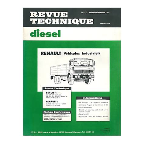 revue technique glr 230 renault saviem de poids lourd