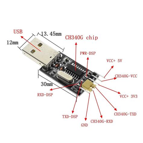 Usb към Ttl конвертор Uart модул Ch340g Ch340 1734 Kupi