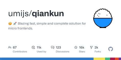 github umijs qiankun 📦 🚀 blazing fast simple and complete solution