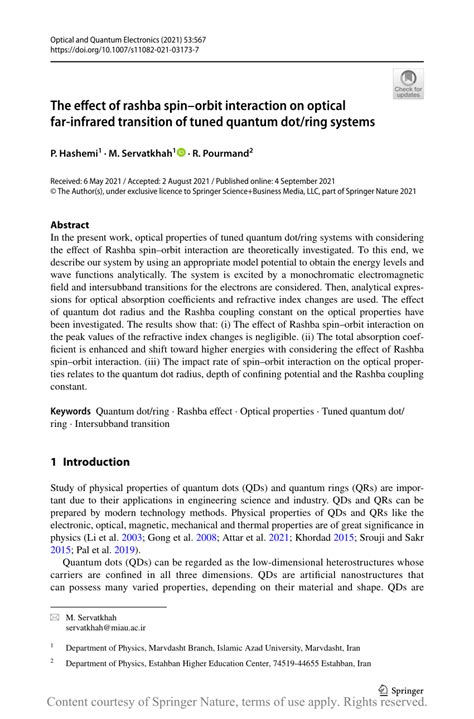 The Effect Of Rashba Spin Orbit Interaction On Optical Far Infrared
