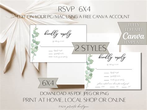 Rsvp Card Printable Rsvp Cards Editable Template Simple Wedding