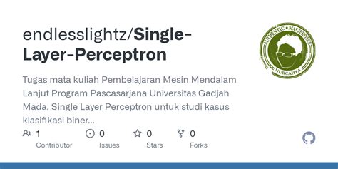Github Endlesslightz Single Layer Perceptron Tugas Mata Kuliah Pembelajaran Mesin Mendalam
