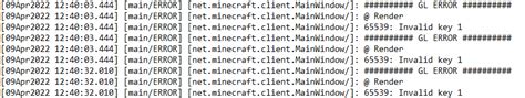 Opengl Errors Which Probably Cause Freezes In Minecraft Forge Issue