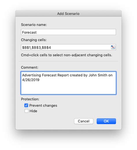How To Easily Use The Excel Scenario Manager Ccc Solutions