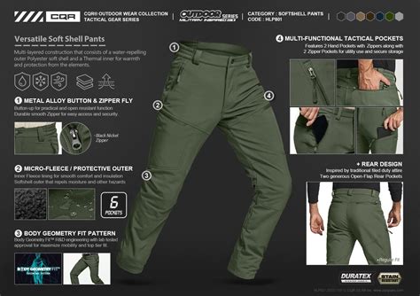 Cqr Mens Winter Waterproof Tactical Pants Softshell Fleece Lined Snow