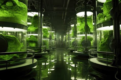 Algae Based Bio Hydrogen Production In A Laboratory Setting Stock Image