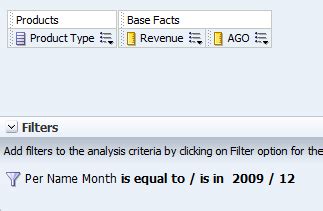 OBIEE In IL OBIEE And Time Series Calculations In Analysis Ago Period Rolling To Date