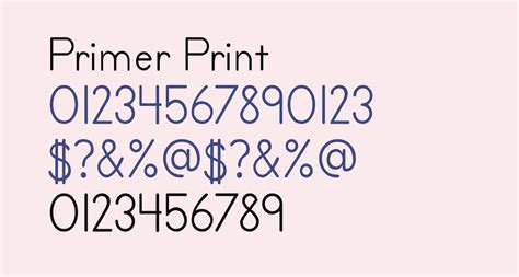 Primer Print Free Font What Font Is