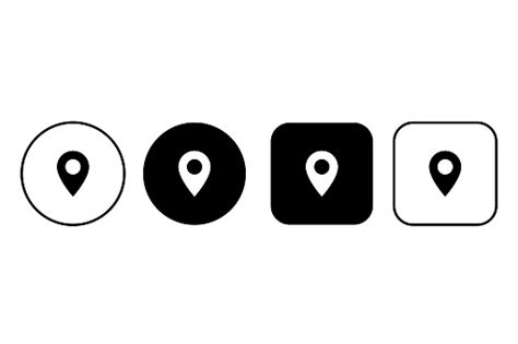 지도의 고정 아이콘 집합입니다 간단한 핀 위치 아이콘입니다 윤곽선 맵 심볼 주소 아이콘 버튼 배치 아이콘 0명에 대한 스톡 벡터 아트 및 기타 이미지 Istock