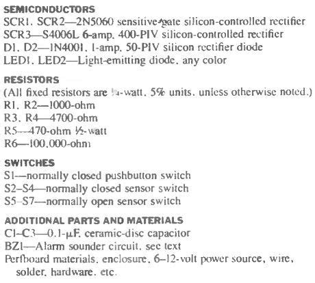 Loop Alarm Circuits Closed Loop Parallel Loop Series Parallel Loop Homemade Circuit Projects