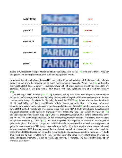 Text Prior Guided Scene Text Image Super Resolution Deepai